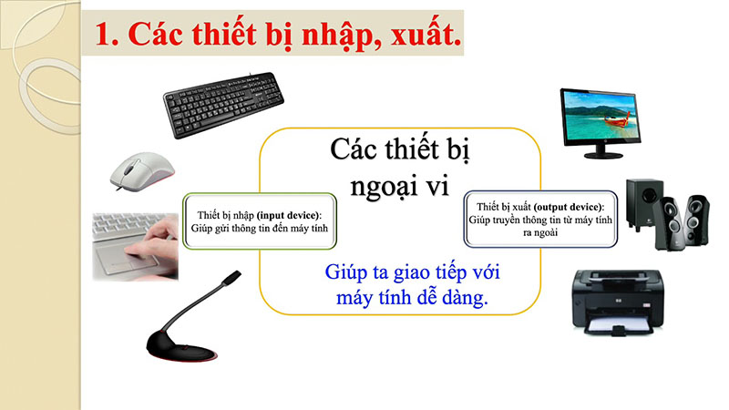 Kể Tên Các Thiết Bị Nhập Xuất Của Máy Tính